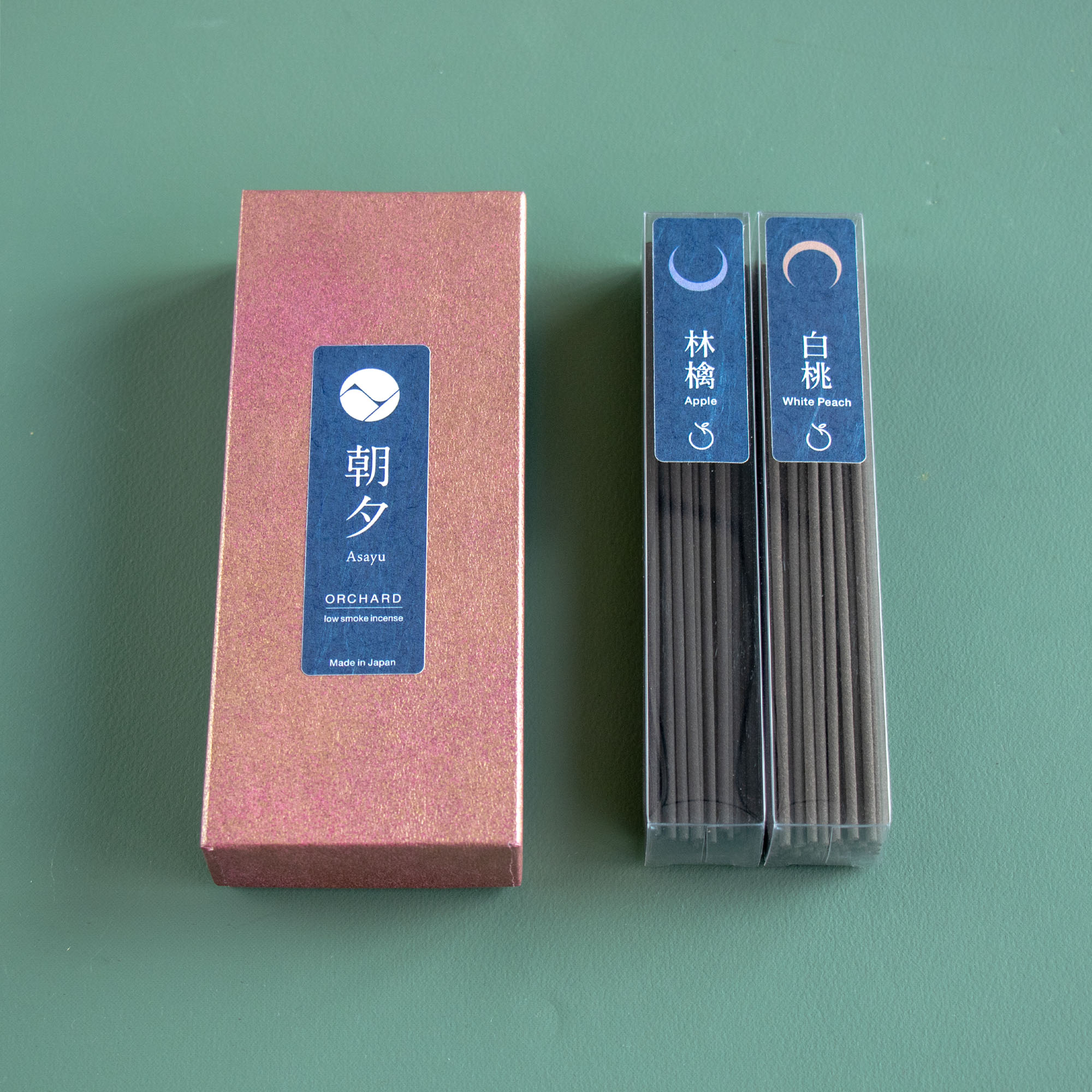 Low Smoke Incense Sticks Orchad Scent Set: Peach & Apple – Asayu Japan